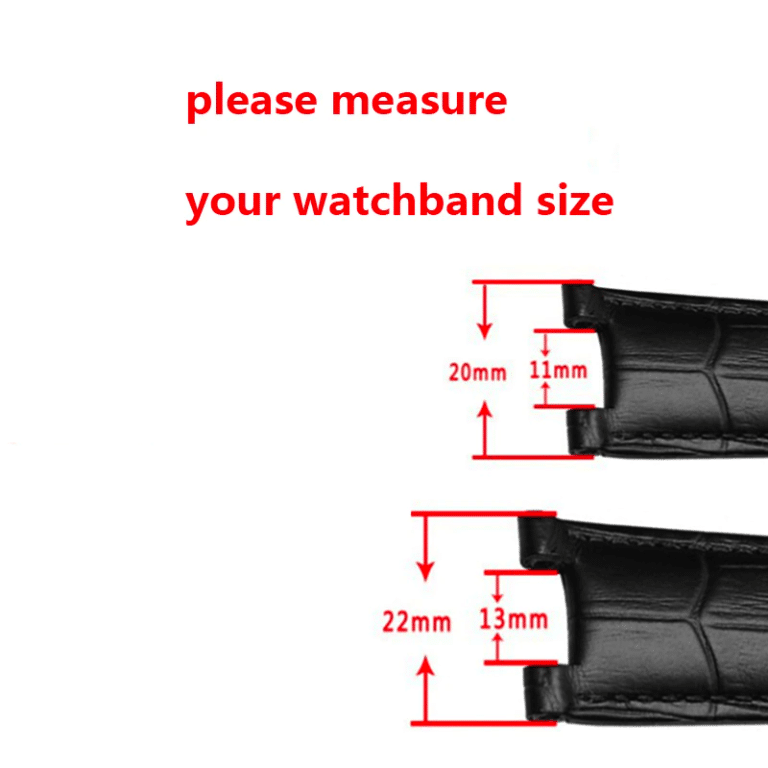 22mm Notched Leather Watch Strap | 22*13mm | GC Watch Strap